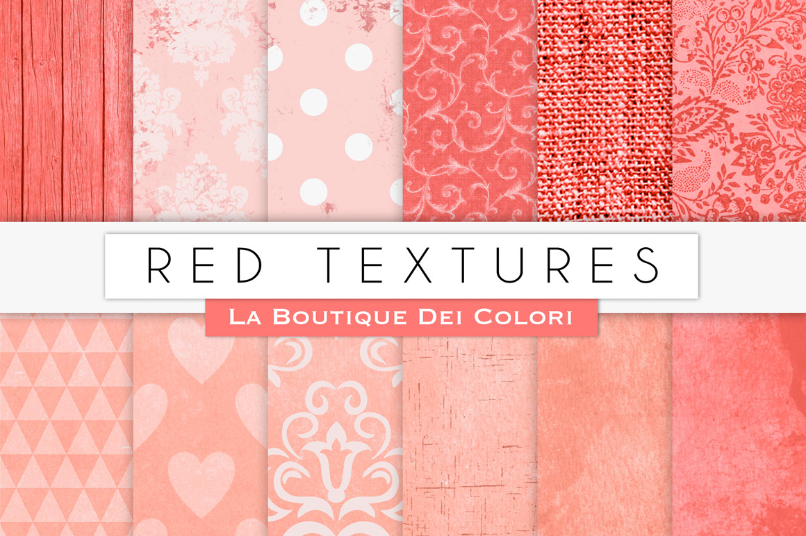 Red Digital Textures, a Texture Graphic by La Boutique dei Colori