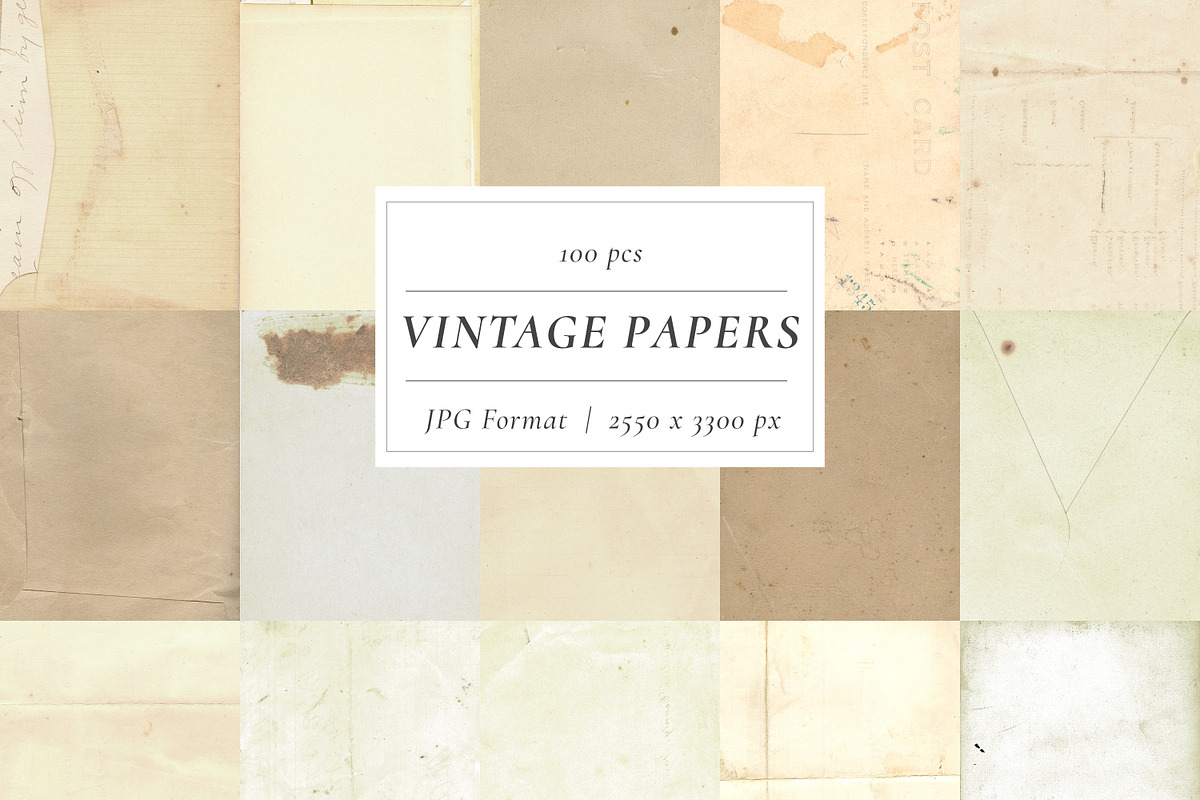 Vintage Paper Textures Mega Pack, a Texture Graphic by Eclectic Anthology