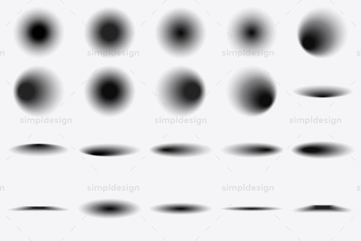 43 Shadow Photoshop Brushes, a Brushes & More by SimplDesign