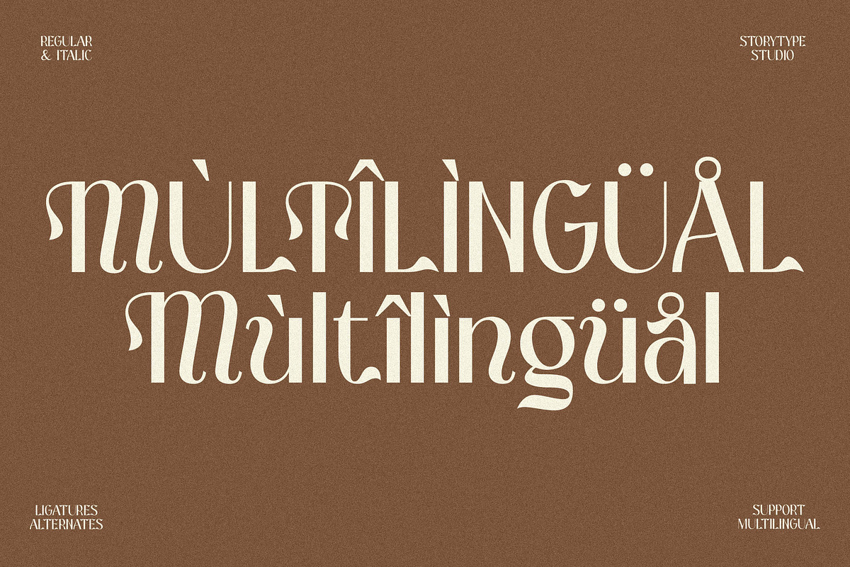 Newlimran Unique Display Font, a Serif Font by Storytype Studio