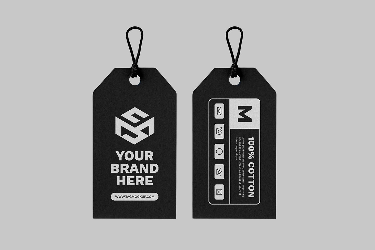 Label Tag Mockup, an Advertising Mockup by sweetmaroon.studio
