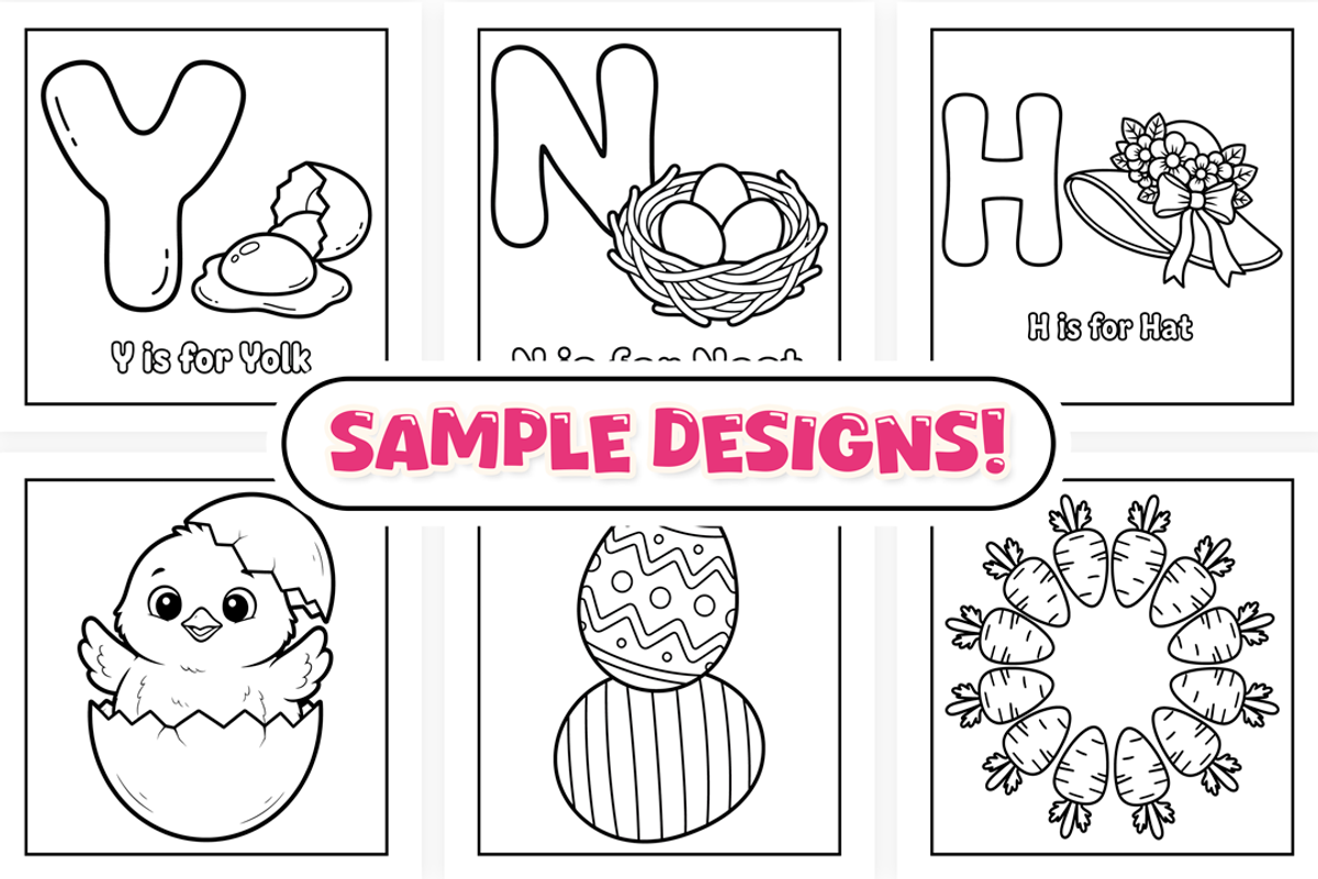 Easter ABC Coloring Book
