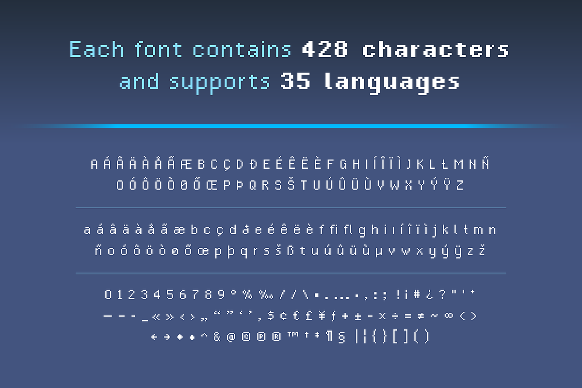 Pixel Art Font - Standard