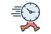 Time is running icon, an Icon by Creative priyanka