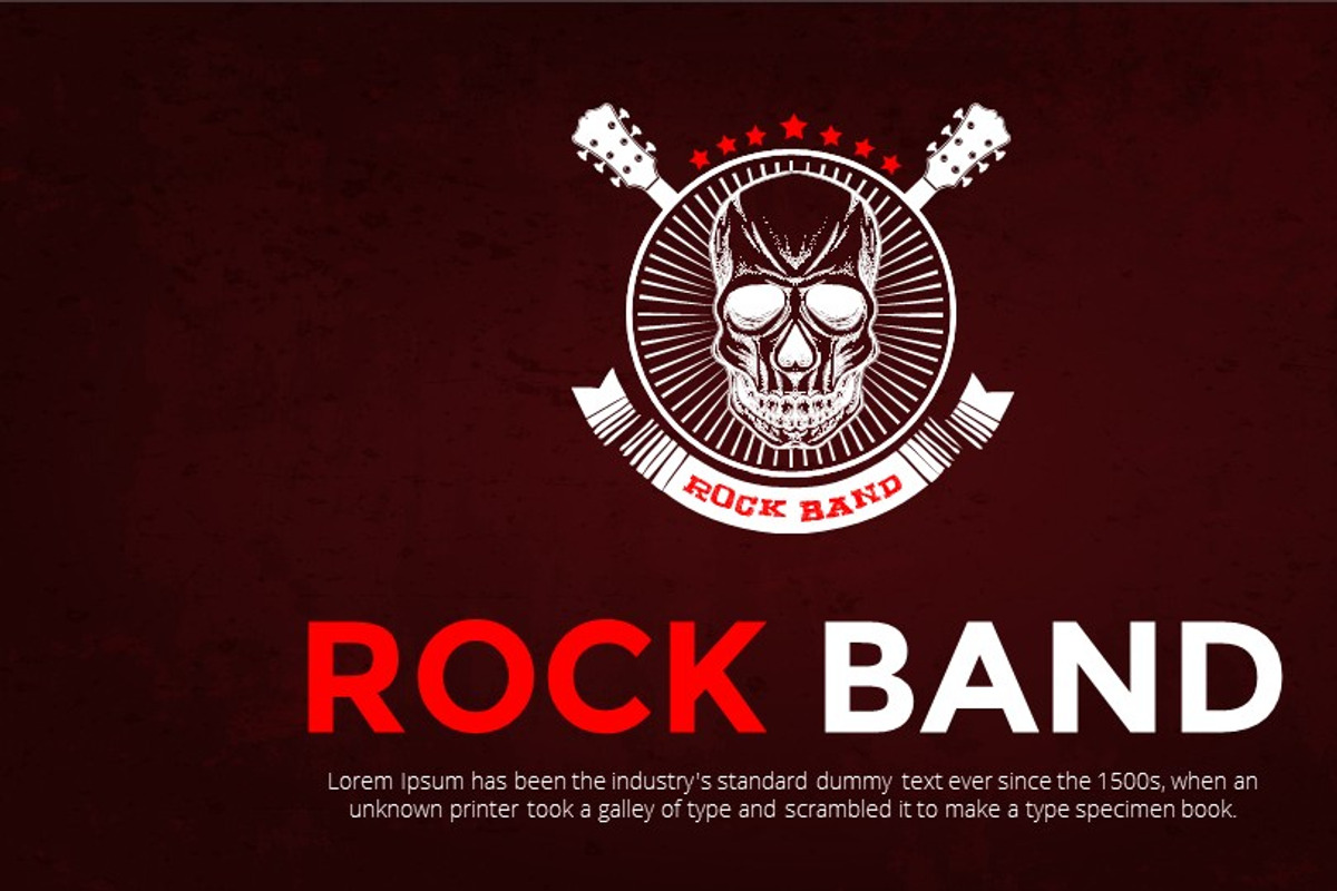 Rock Band PowerPoint Template, a Presentation Template by Kathy Green ...