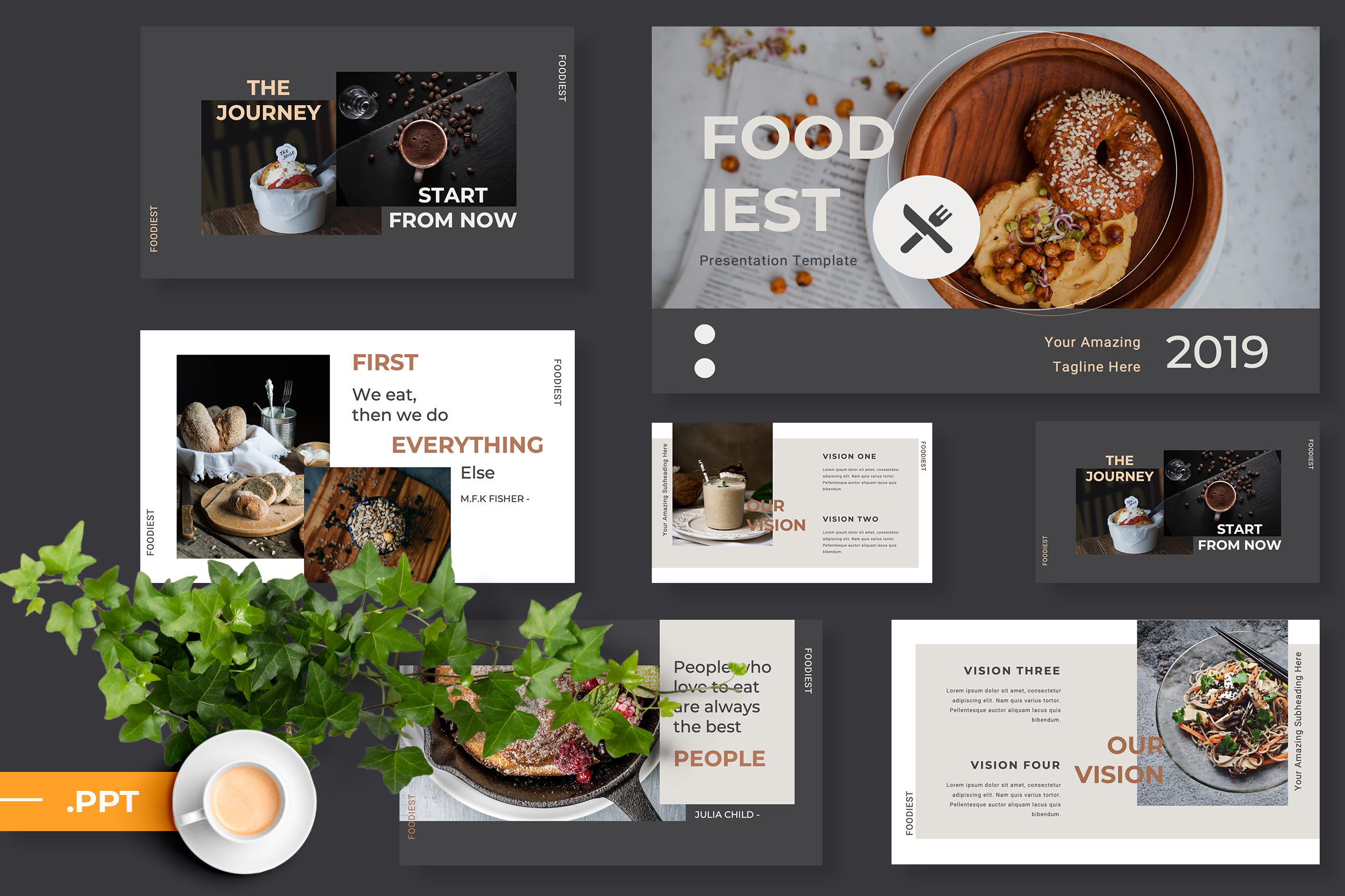Foodiest Restaurant Powerpoint, a Presentation Template by TMint ...