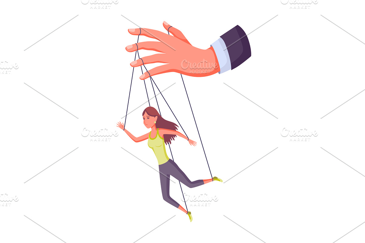 Puppeteer hand controlling, a Person Illustration by Things for ...