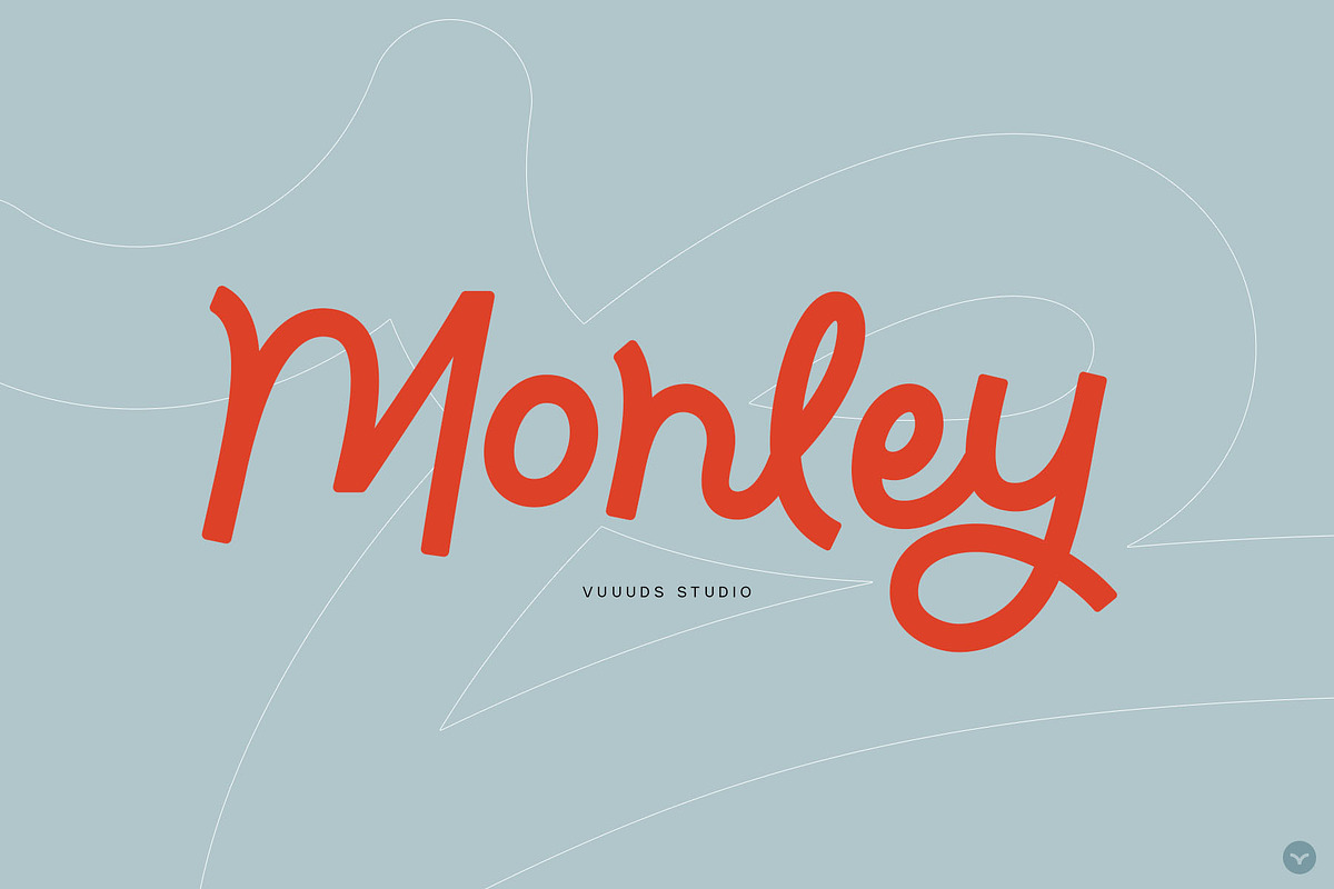 Monley, a Script Font by vuuuds
