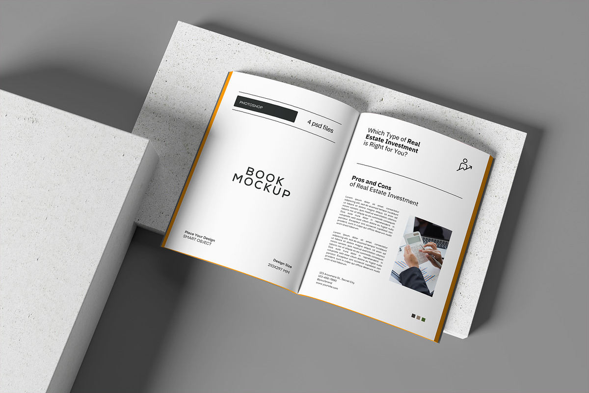 Book Mockup, a Books & Magazine Mockup by getproject