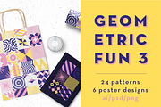 Geometric Fun 3 ~ 24 patterns, a Pattern Graphic by kloroform