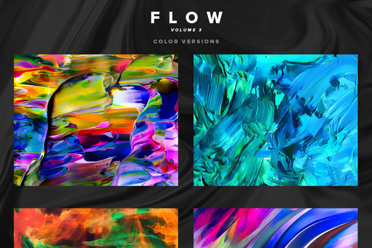 Flow, Vol. 3: 100 fluid paintings, a Texture Graphic by Chroma Supply