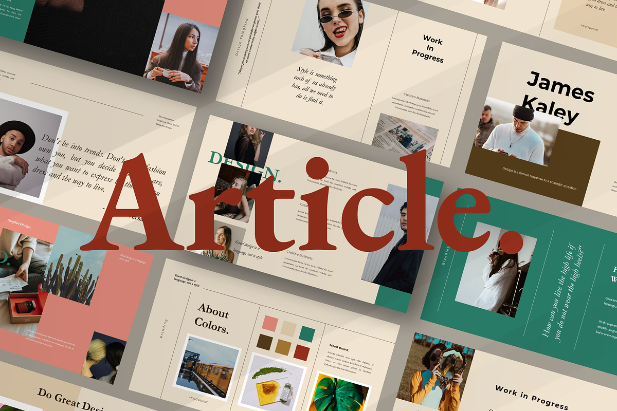 Article Presentation Template, a Presentation Template by Yo Slide