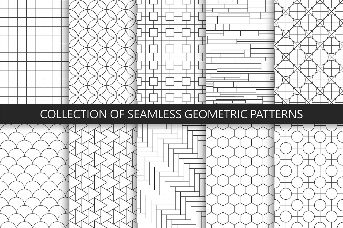 Seamless geometric patterns vol 1 | Graphic Patterns ~ Creative Market