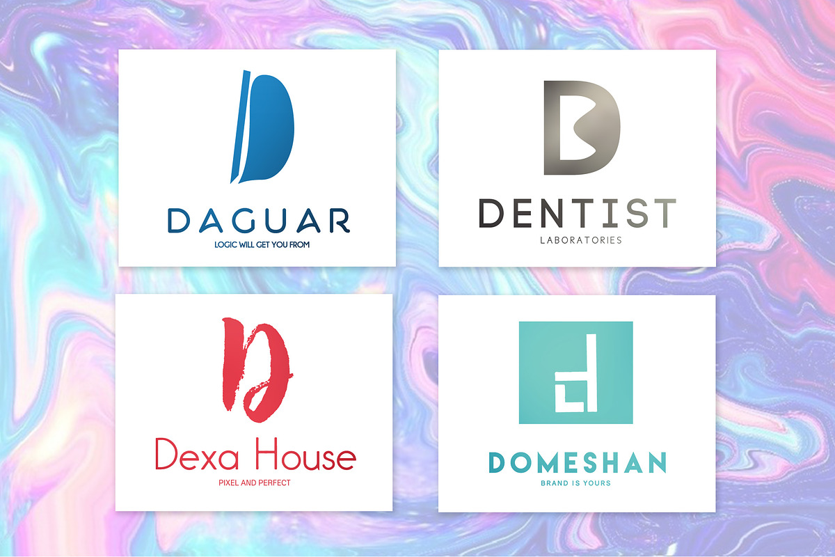 20 D Letter Alphabetic Logos, a Branding & Logo Template by AN Productions