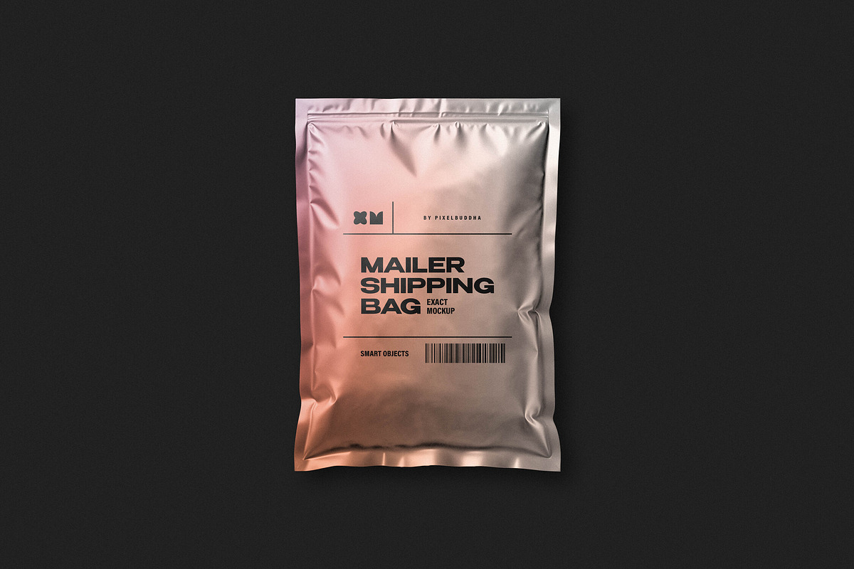 Mailer Plastic Bag Mockup, a Pens & Pencil Mockup by Design Squad