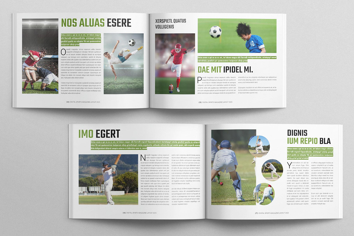 Sports Digital Magazine Landscape, a Magazine Template by ...