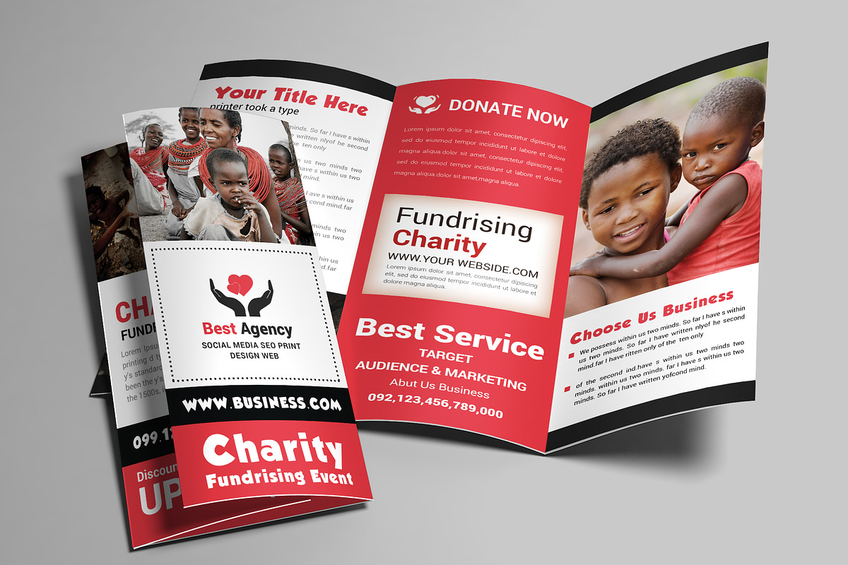 Charity Trifold Brochure, a Brochure Template by AfzaalGraphics