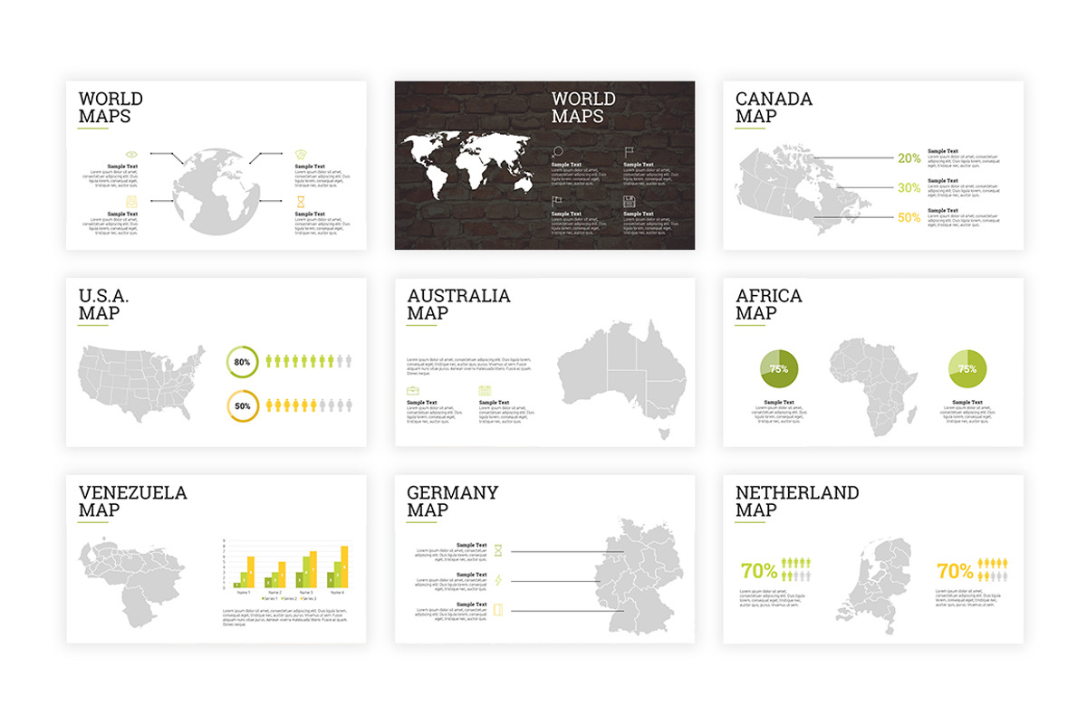 Azure - PowerPoint Template, a Presentation Template by everslide