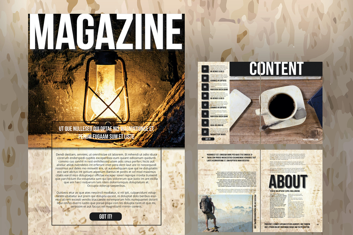 Vintage Magazine Layout | magazine opmaak, vintage magazine design ...