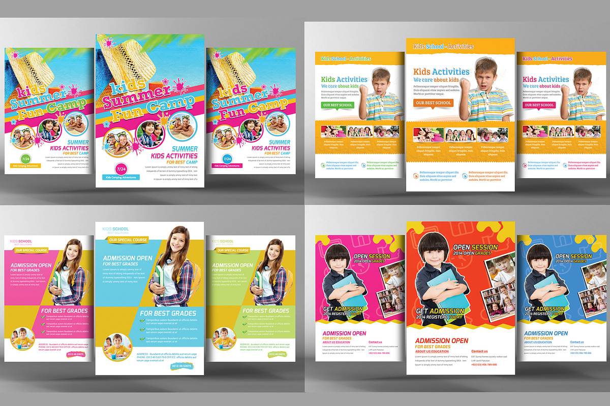 30 Education Flyers Bundle, a Flyer Template by graphicforest ...
