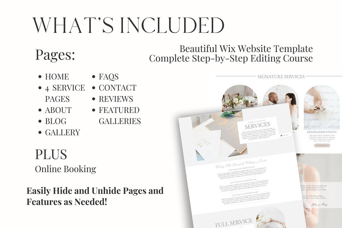 Event Planner Wix Website Template, a Wix Template by AGA Business ...