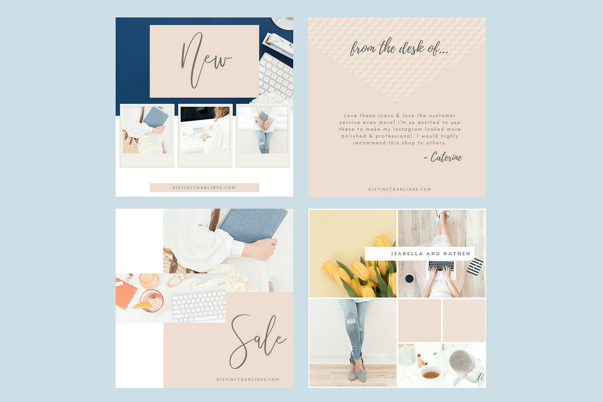 Social Media Bundle Canva, a Social Media Template by Rachel Harper Designs