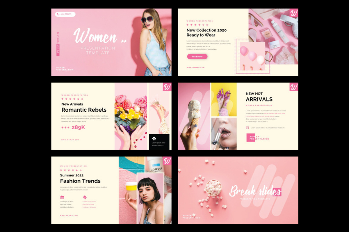 WOMEN-Google Slide Template, a Presentation Template by Shafura