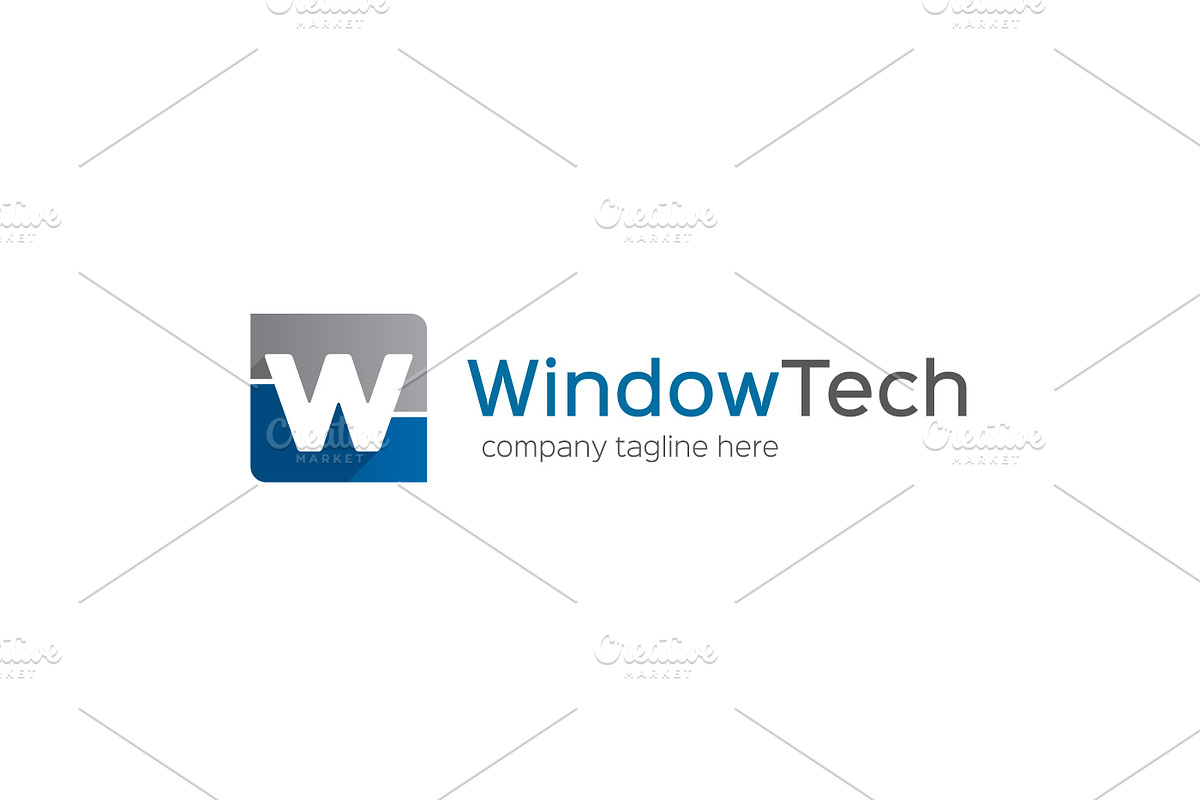 Window Tech Letter W Logo, a Branding & Logo Template by XpertgraphicD