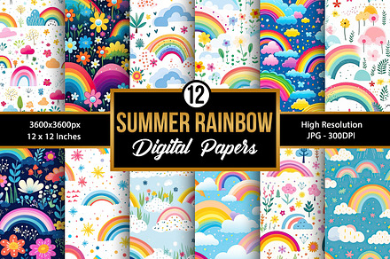 SPRING BLOOM digital papers | Graphic Patterns ~ Creative Market