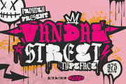 Vandal Street Graffiti Font, a Symbol Font by alit design