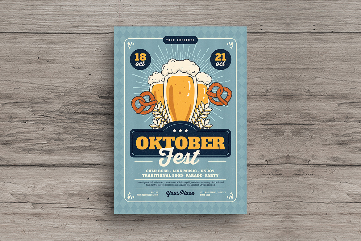 October Fest Flyer, a Flyer Template by Guuver