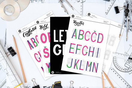 Faux Calligraphy workbook, a Templates & Theme by tatiananemna