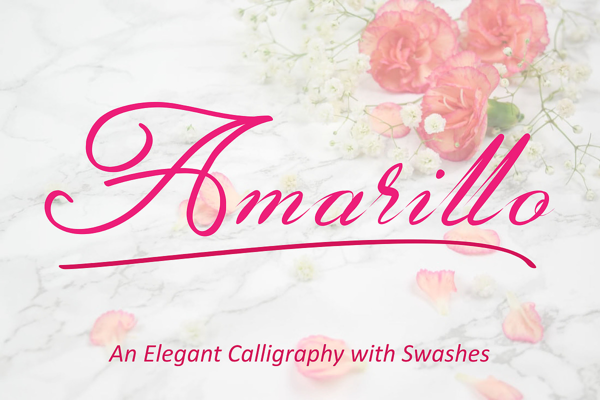 Amarillo | Calligraphy, a Script Font by AMINMARIO