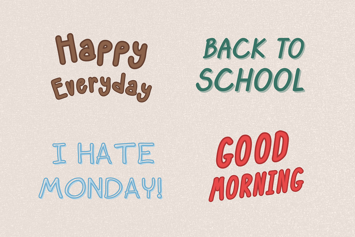 Handwritten Classroom Font bundle, a Handwritten Font by ZoloDesignHub