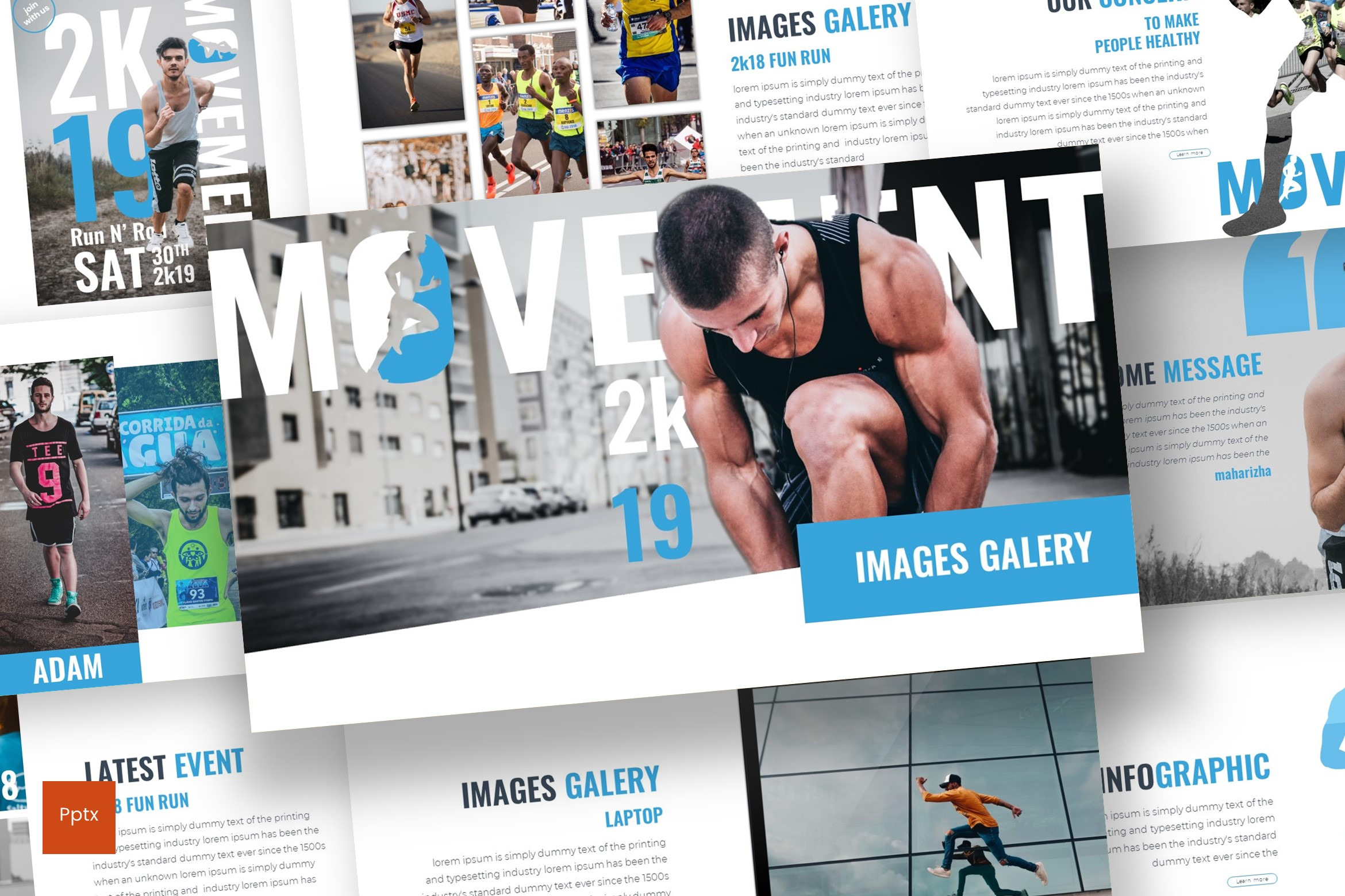 Movement - Powerpoint Template, a Presentation Template by inspirasign