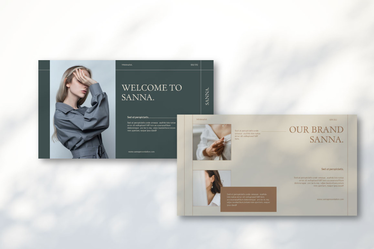Sanna Fashion Google Slides Template, a Presentation Template by ...