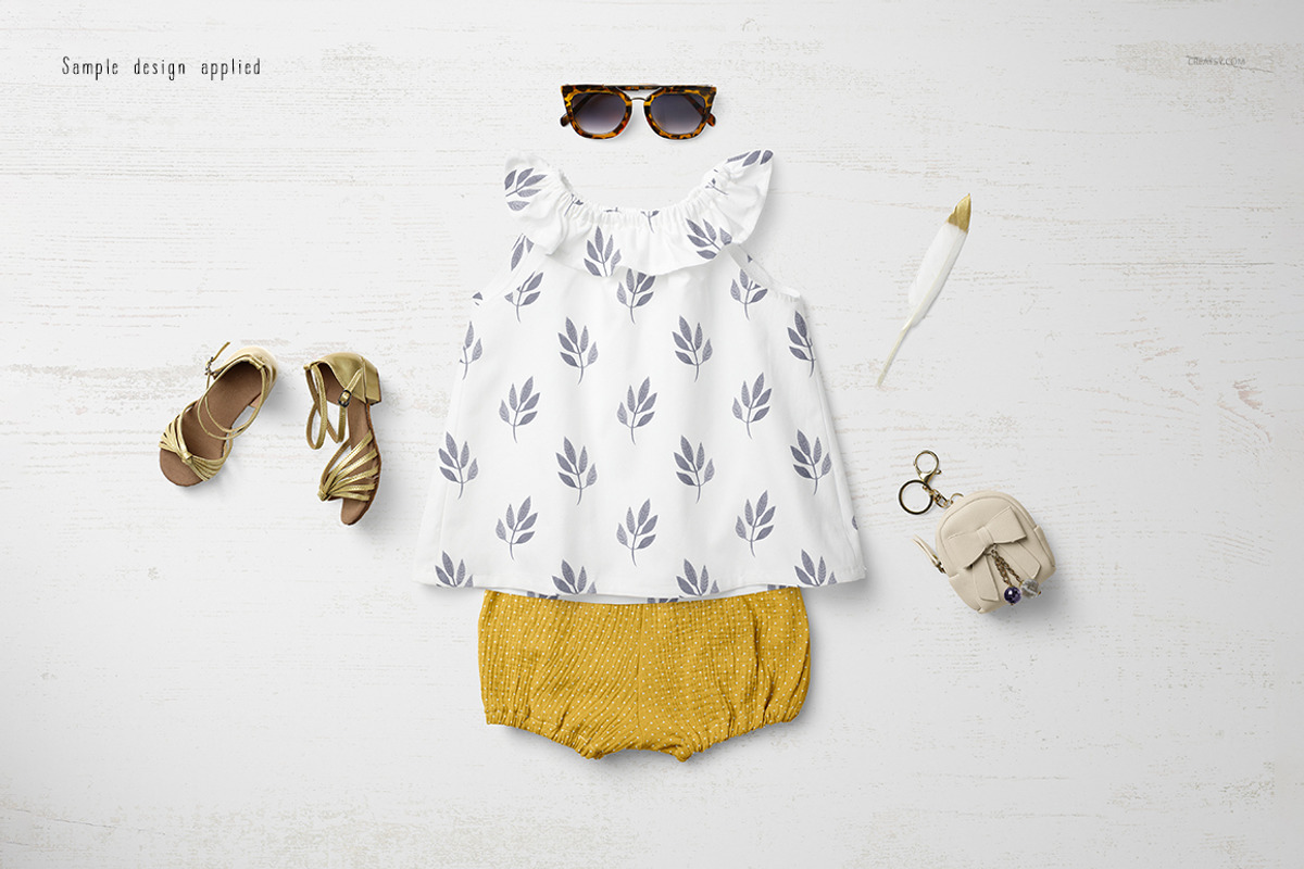 Baby Summer Set 2 Mockup Set, a Shirt Mockup by creatsy5