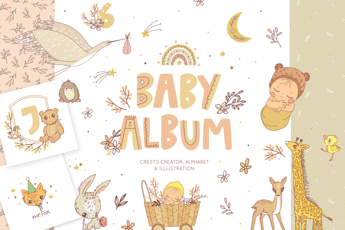 Baby Album illustration, an Animal Illustration by MagicWind