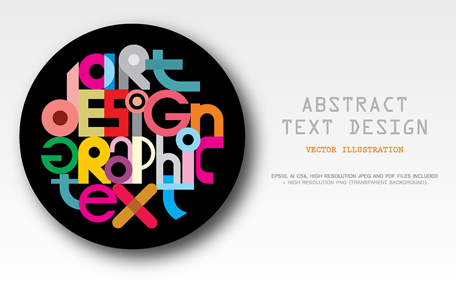 Text Graphic Design, a Decorative Illustration by danjazzia