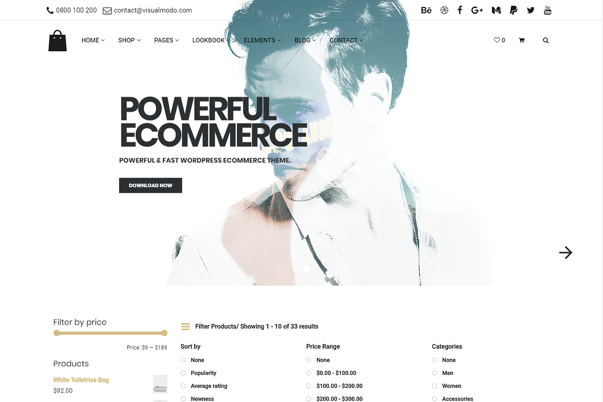 Seller - eCommerce WordPress Theme, a WordPress Template by Visualmodo