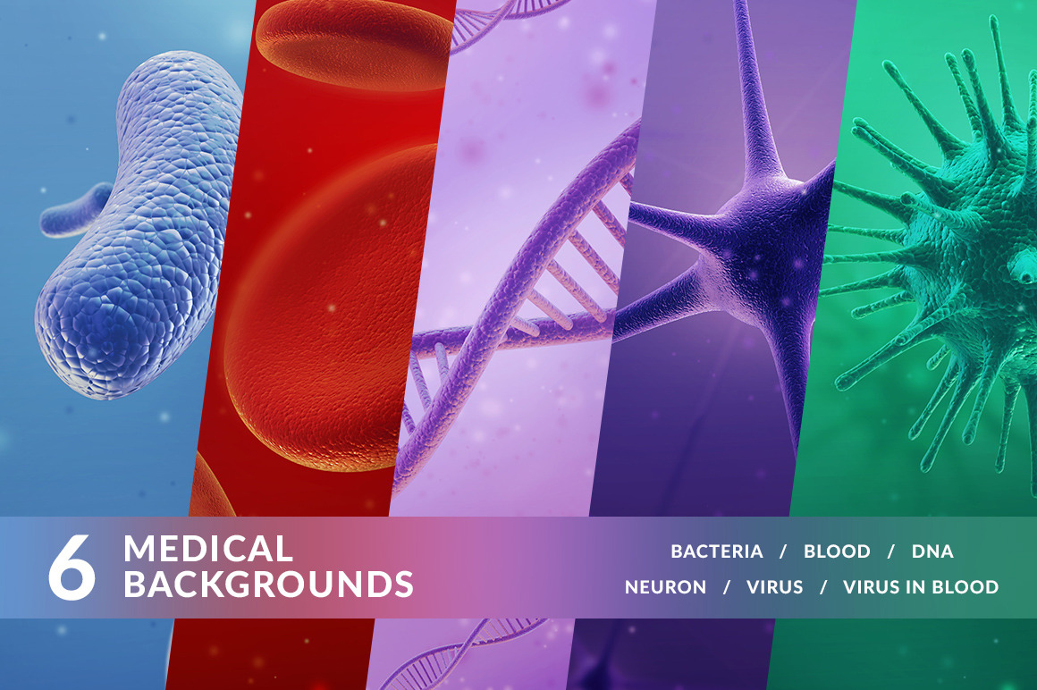 Set of medical backgrounds, a Healthcare Illustration by flamee