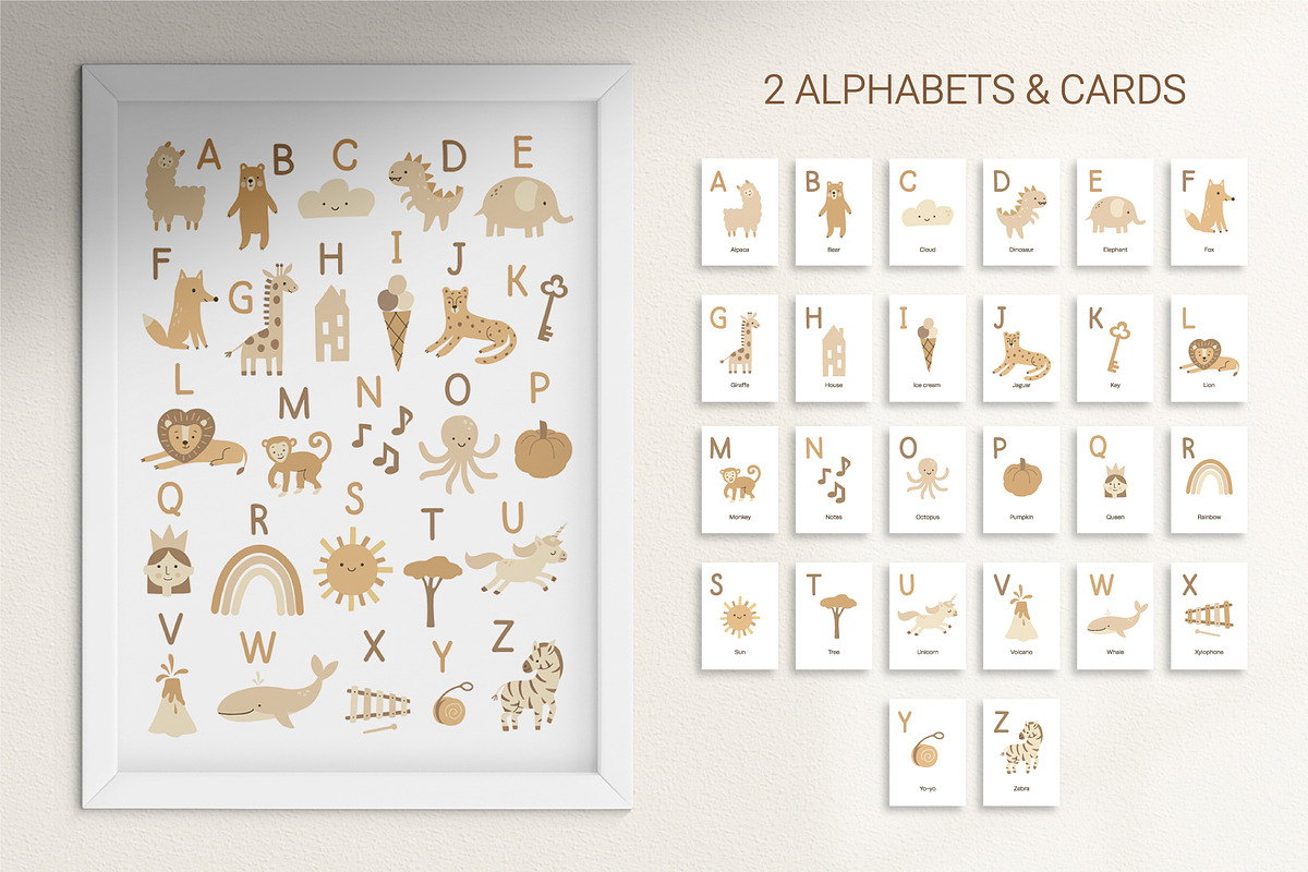 Boho Animals, Alphabet, Patterns, an Object Graphic by NinaFedorova ...