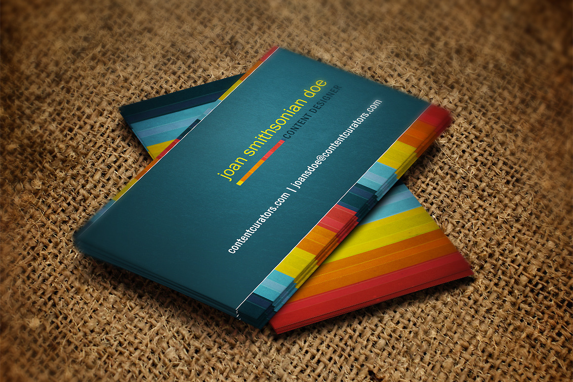 Vivid Colors Stripes, a Business Card Template by Digital Art Creations