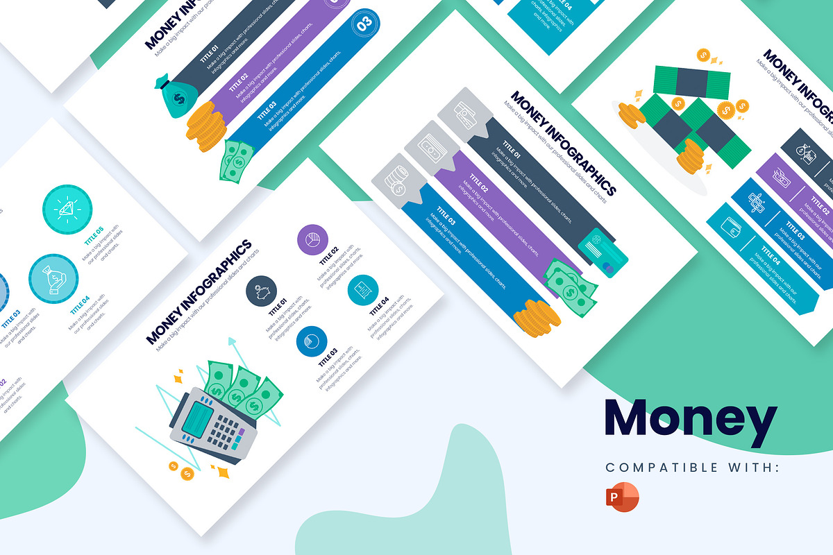 Money Powerpoint Infographics, a Presentation Template by Slidesmash
