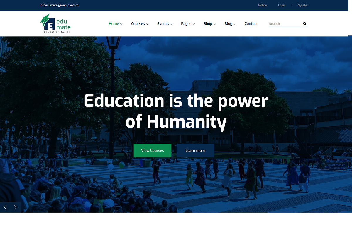 Education HTML Template - Edumate, a Bootstrap Template by HasThemes