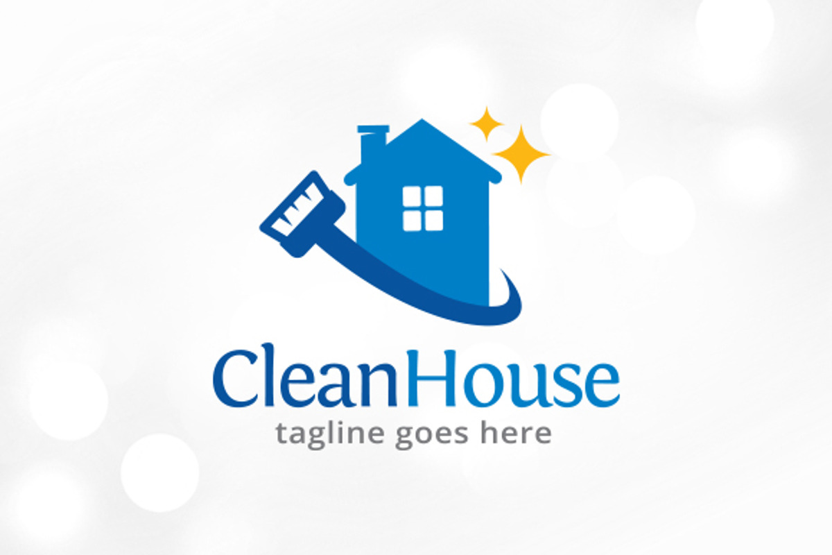 Clean House Logo Template Design, a Branding & Logo Template by ...