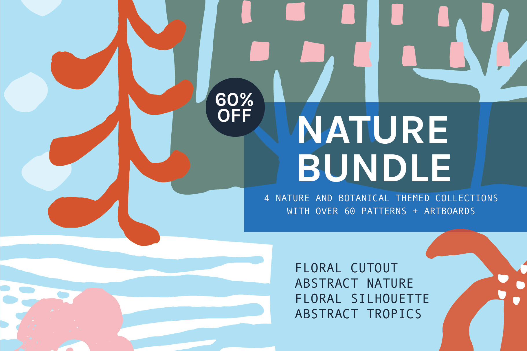 Nature Bundle Patterns | 60% Off, a Pattern Graphic by The Collective ...