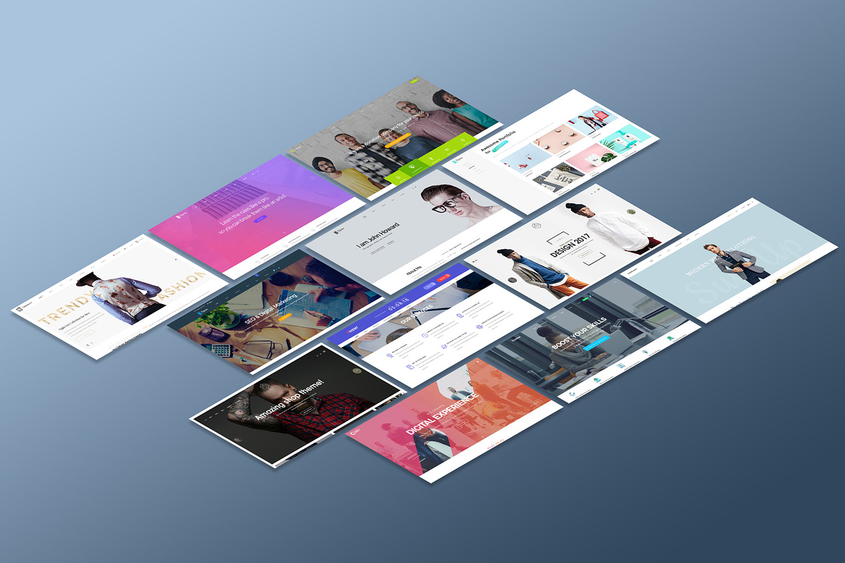 Isometric Website Mockup, a Device Mockup by KL-Webmedia