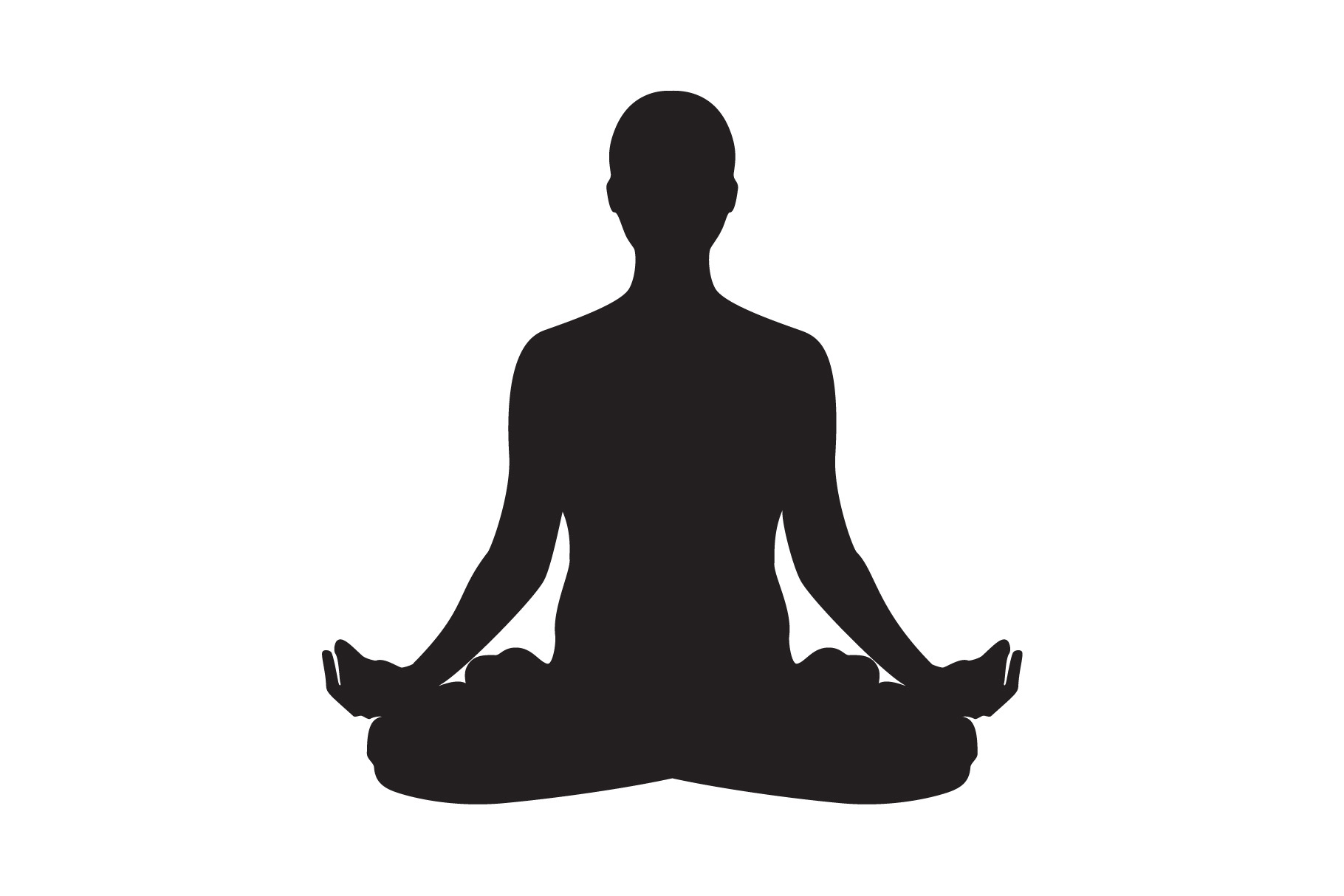 Practicing yoga. Yoga lotus pose, an Icon by Viktorijareut