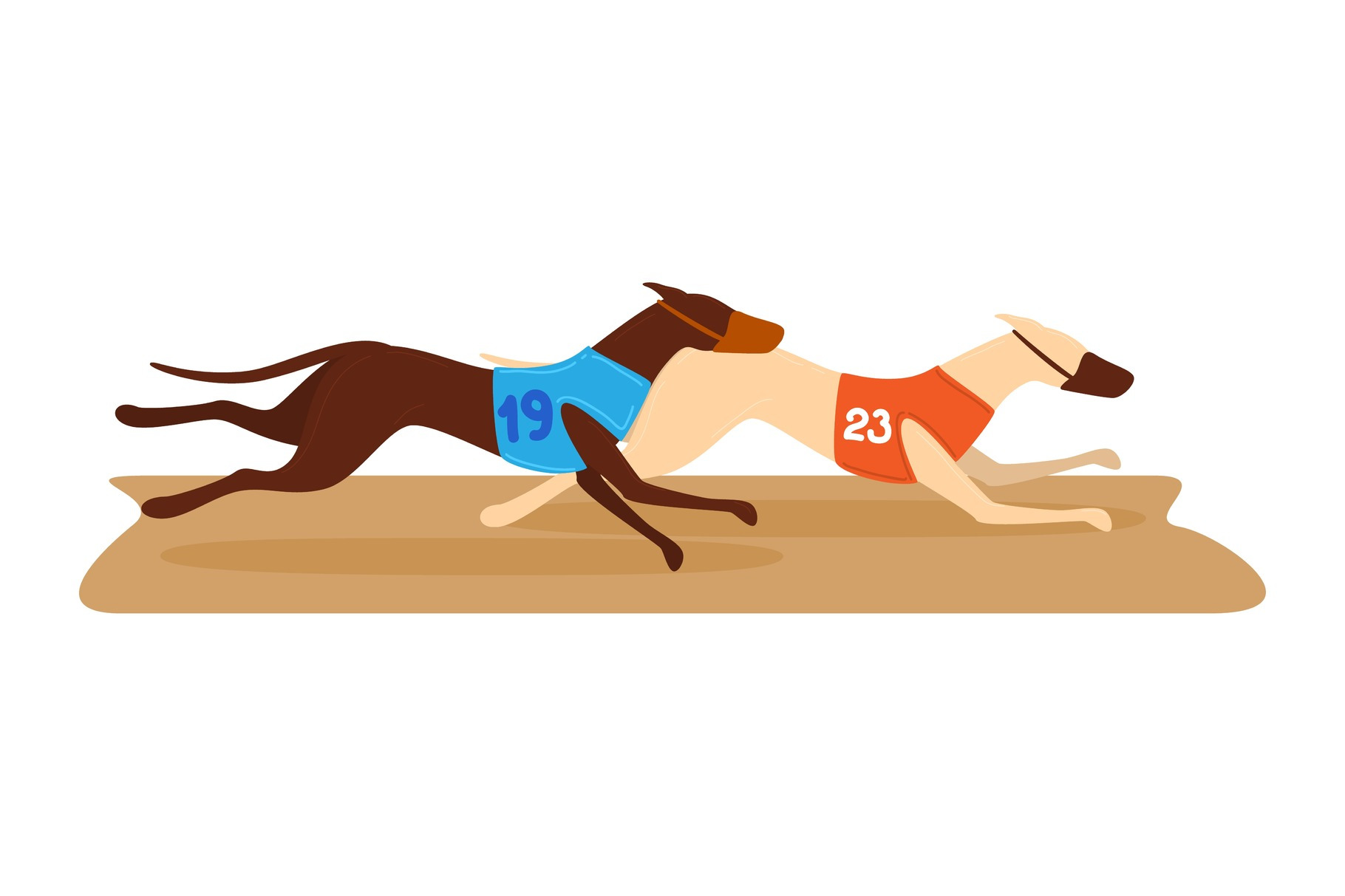 Competition dog running, contest, an Animal Illustration by seahorsevector